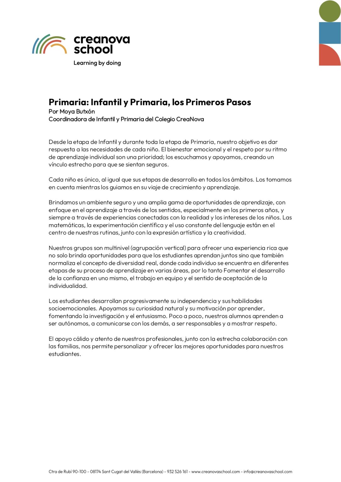 Elementary | ESP - CreaNova School