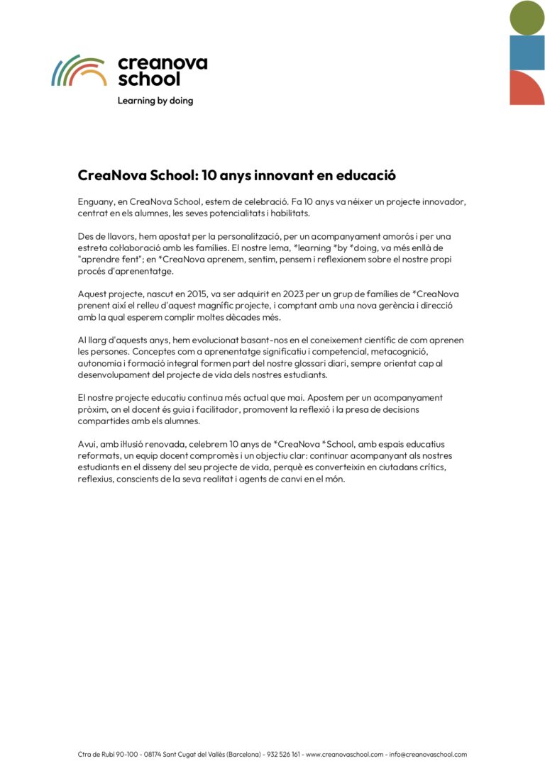 Editorial | CAT - CreaNova School